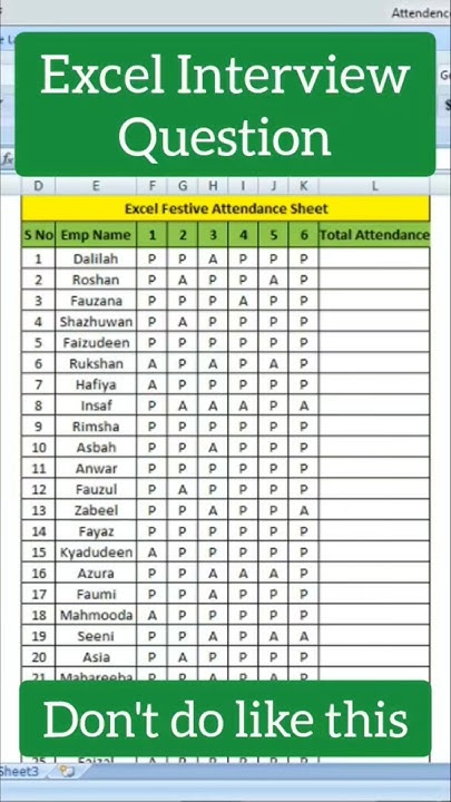 Excel Interview Question | Countif formula #shorts #exceltutorial - YouTube