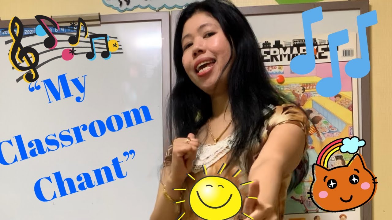 Smart English Chant: Classroom | Actions by Teacher Rachel # ...
