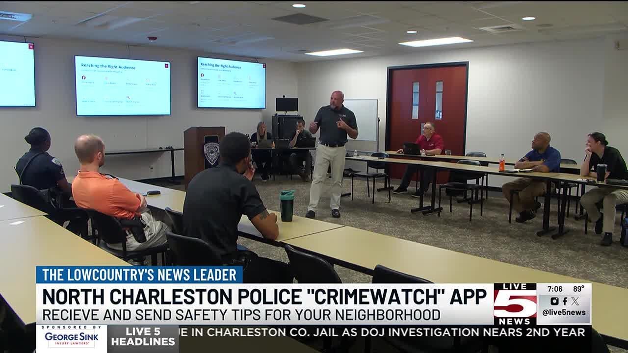 VIDEO: North Charleston Police Department covers new Crimewatch app ...