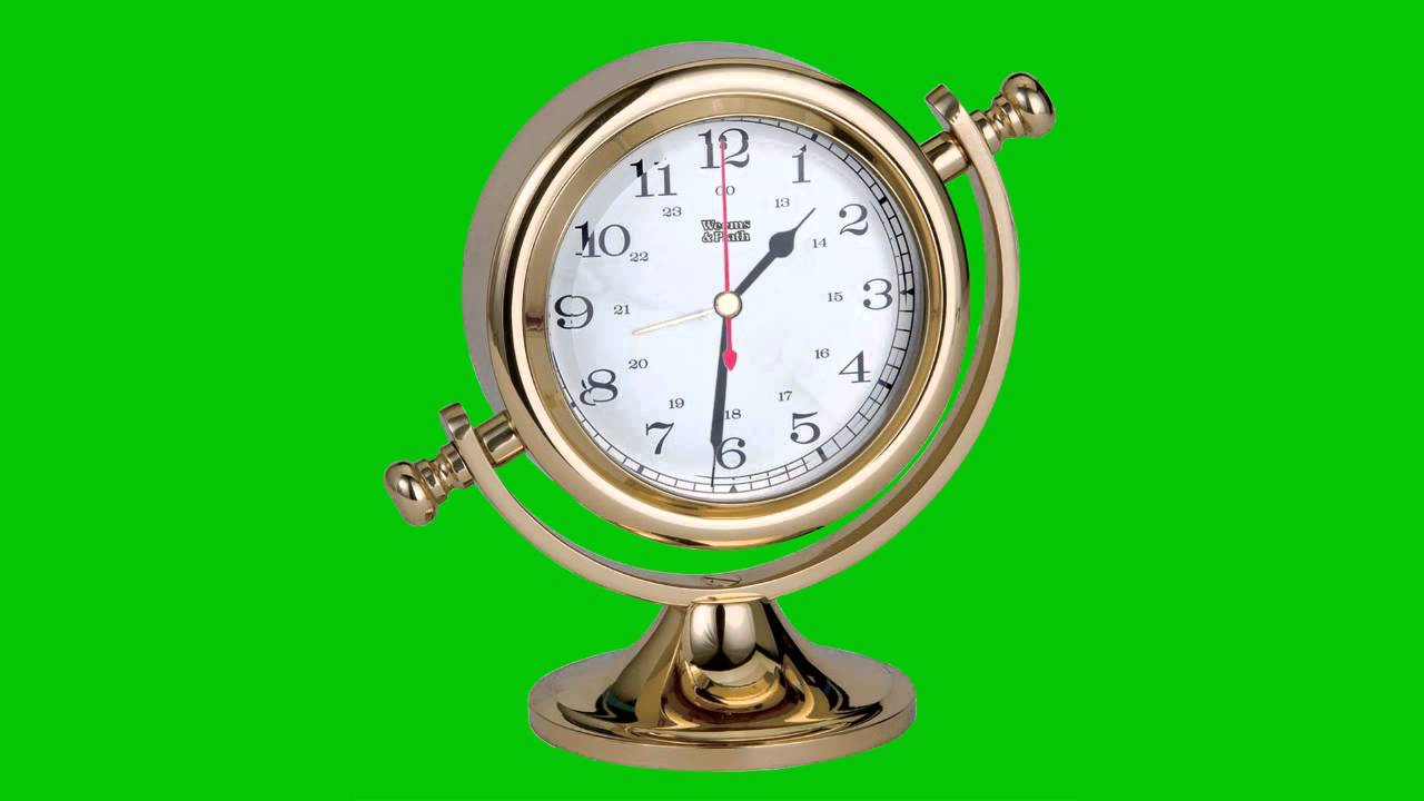 FREE Green Screen - Animated Clock - YouTube