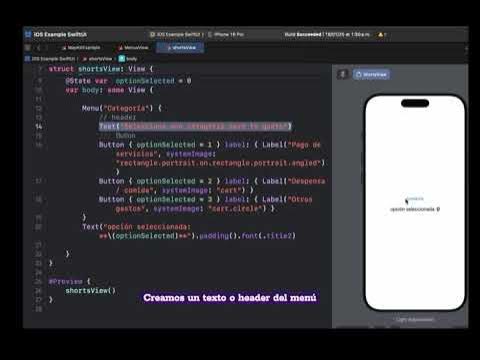 Crear context menú en iOS usando #SwiftUI - YouTube