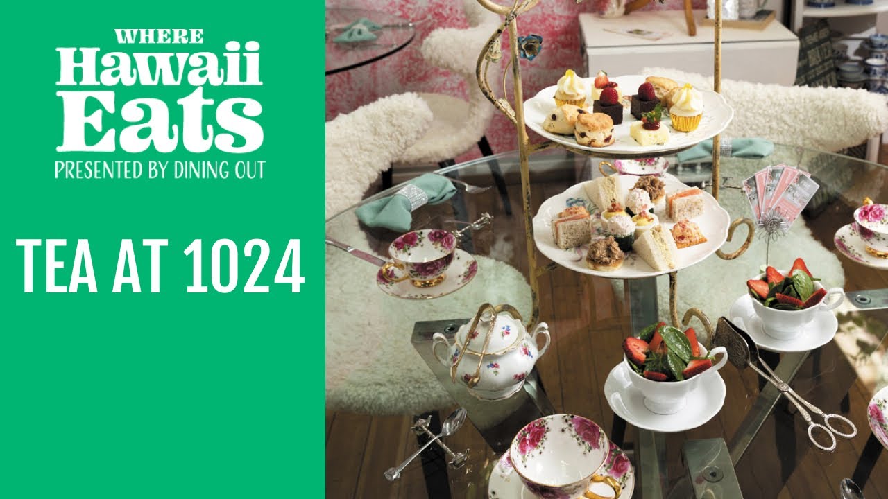 Afternoon Tea at Tea at 1024 in Downtown Honolulu - YouTube