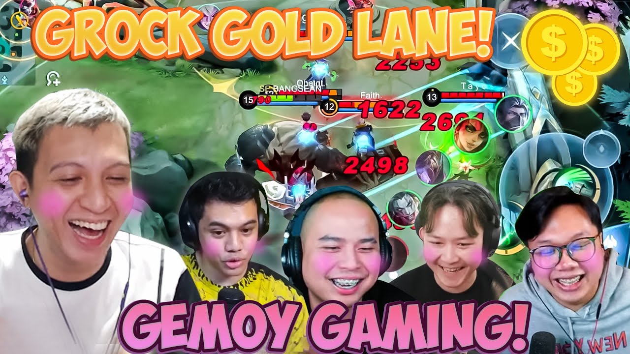 GEMOY GAMING NGETROLL TIM PAKAI GROCK GOLD LANE !! - YouTube