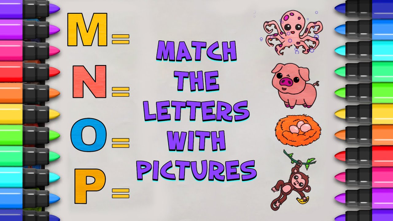 abcd drawing for kids a for apple alphabet with drawing match the ...