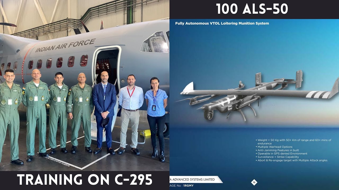 1st batch of TATA ASL-50 delivered to IAF | training on C-295 by IAF - YouTube