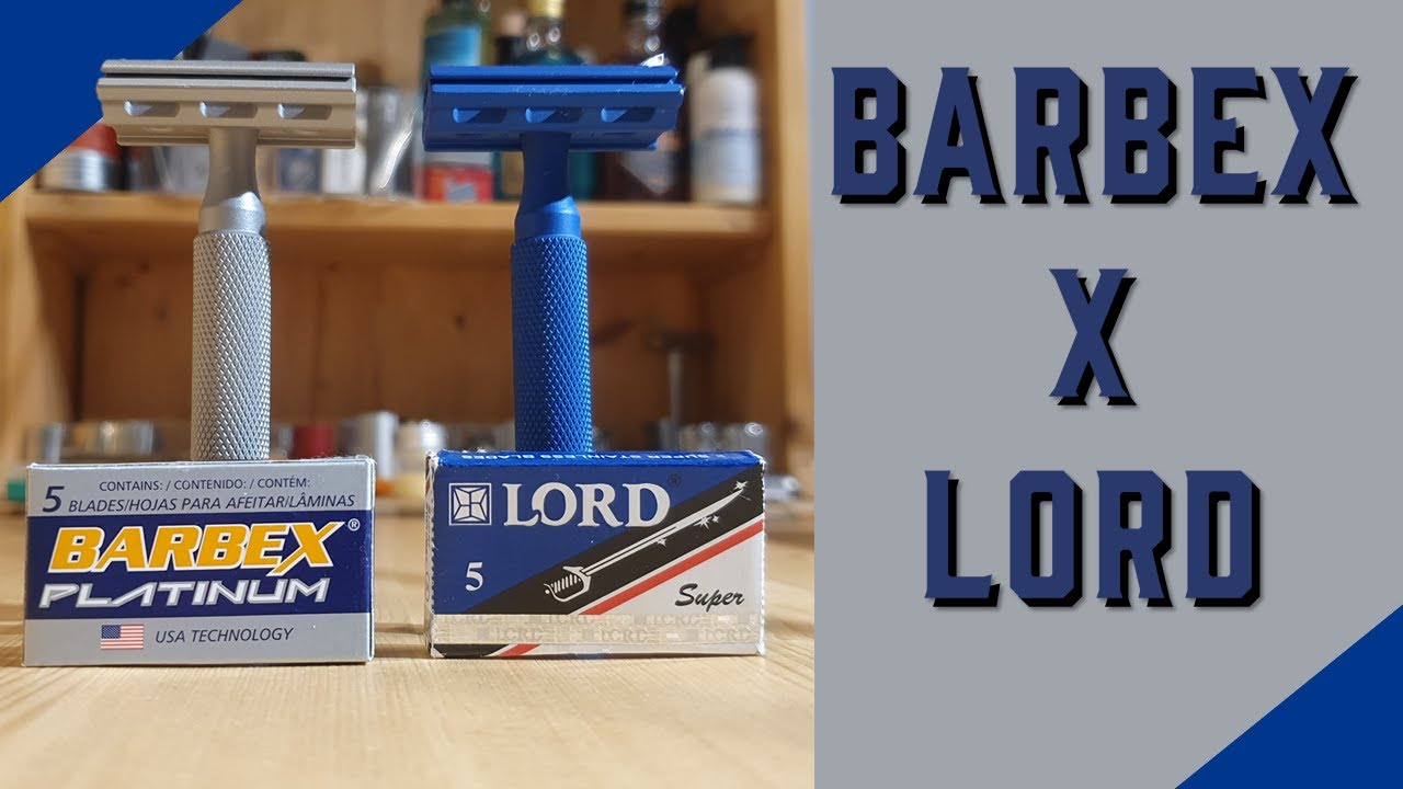 💈 Lord Super x Barbex Platinum! 2 Lâminas, 1 Barbeador - Rockwell 6S e ...