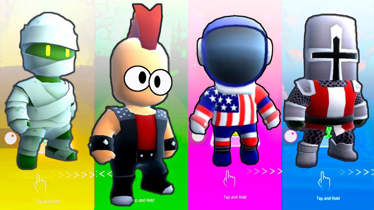 🔥Stumble Guys play Tiles hop EDM RUSH 🔴RAMESSES 🆚USA ASTRONAUT🆚PUNK ...