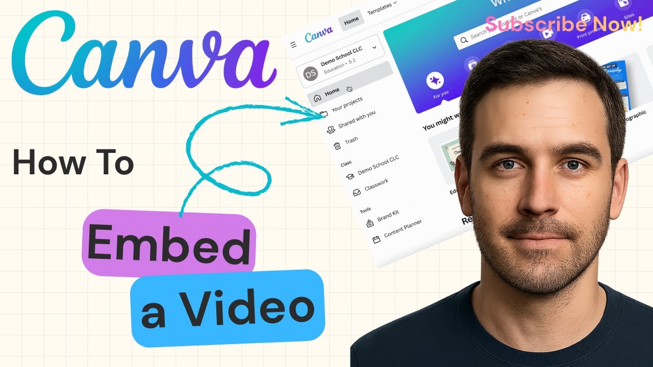 How To Embed a Video in Canva | Canva 2025 - YouTube