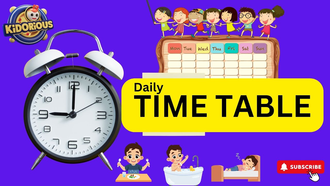 Time Table Song For Kids | Fun Kids Learning #kidorious #childrenssongs ...