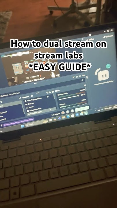 EASY TUTORIAL ON HOW TO DUAL STREAM USING STREAMLABS OBS #streamelements #streamsupport - YouTube