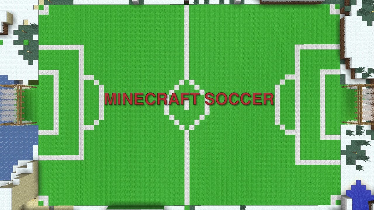 World Cup 2014 review in Minecraft: Making a Soccer Field - YouTube