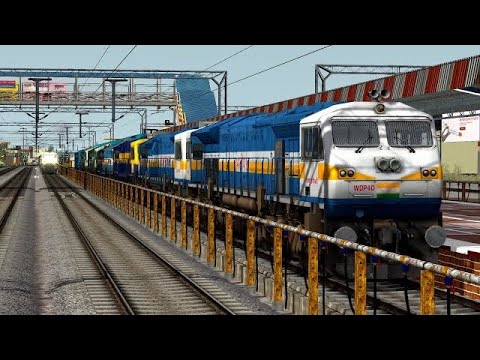 Aktrains All EMD PARADE At Damoh Station In Heavy Traffic | Indian train Simulator 2021 - YouTube