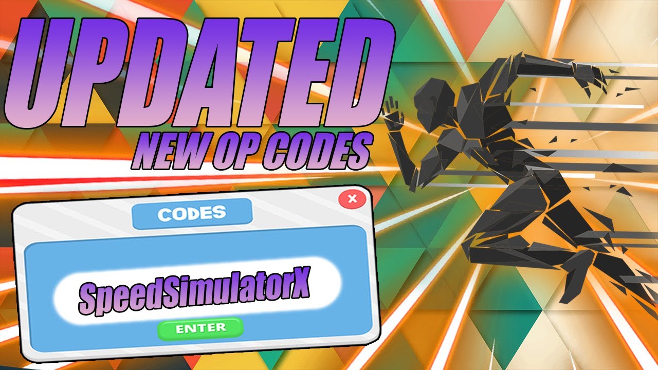ALL *NEW* SECRET OP CODES! Roblox Speed Simulator X 2021 - YouTube