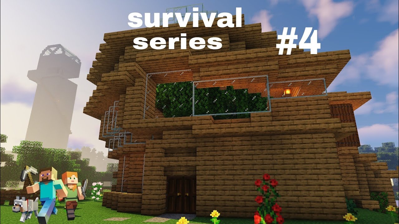 I'm making half house in Minecraft#4 - YouTube