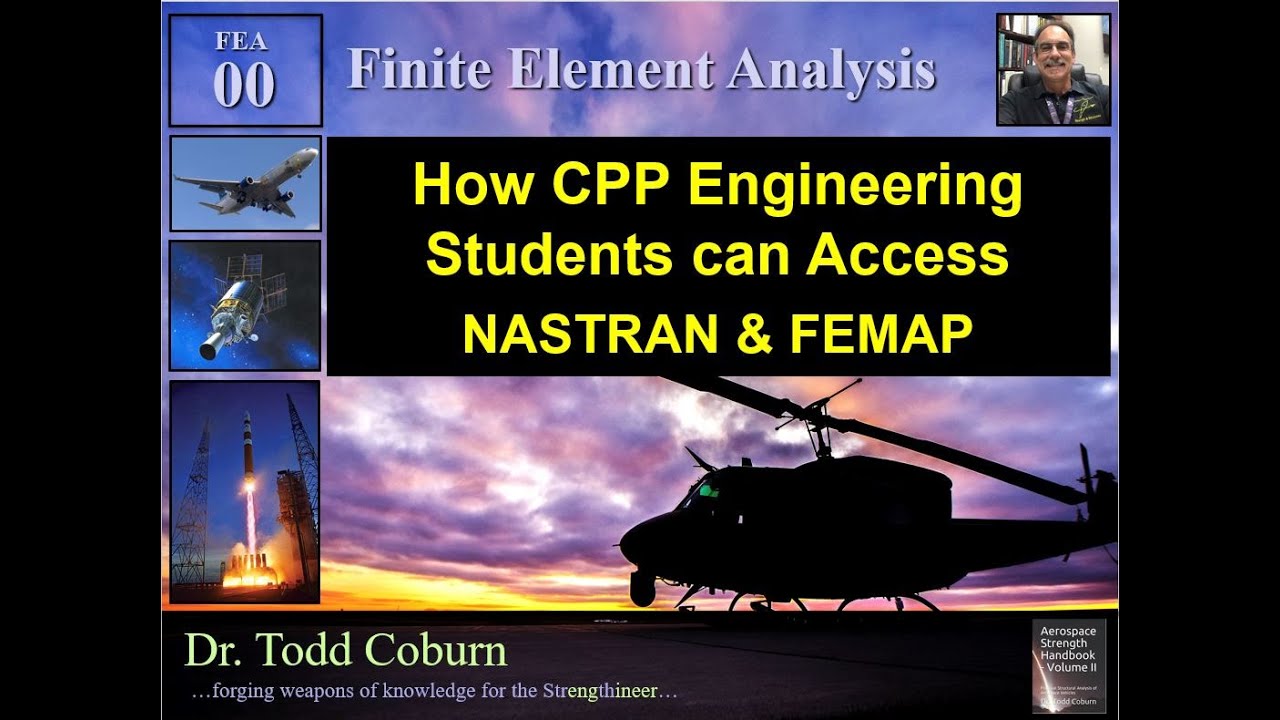ARO4080-00 How CPP Students can Access NASTRAN & FEMAP - YouTube
