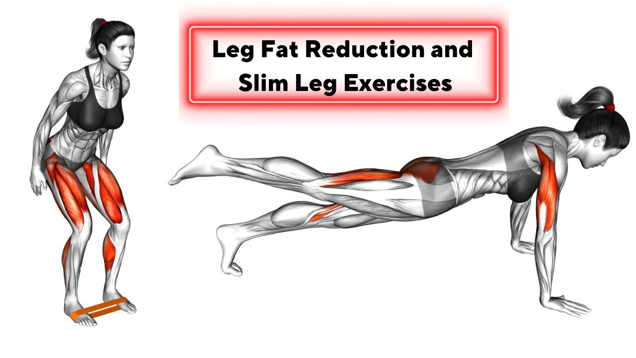 10 minutes of Leg Fat Reduction and Slim Leg Exercises - YouTube