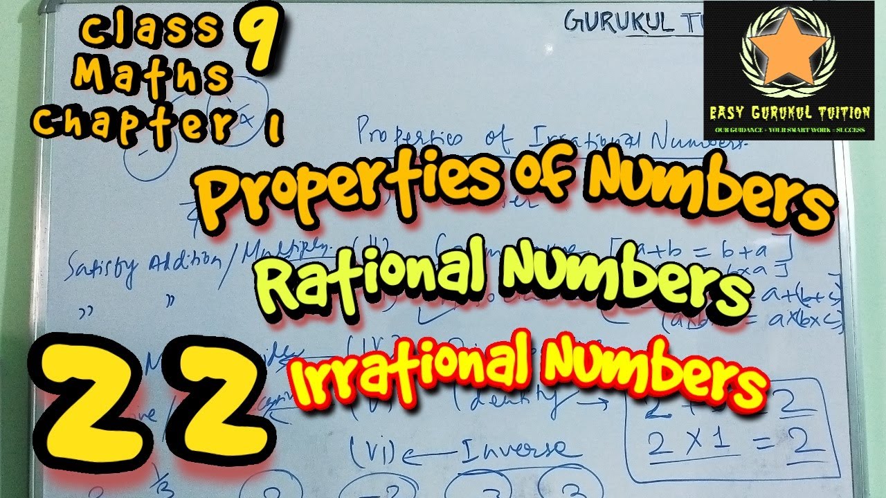 #22 Class 9 Maths Chapter 1 Number System Properties of Irrational ...