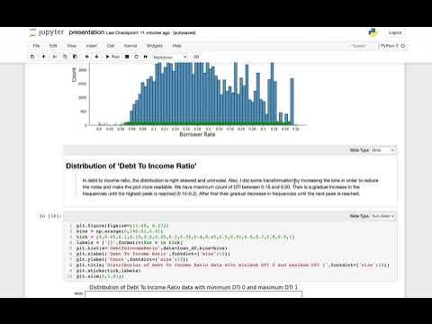 How to make slide deck for presentation using jupyter notebook. - YouTube