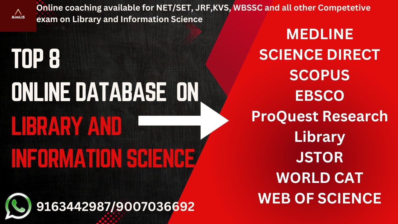Top 8 Online Database On Library and Information Science | MEDLINE ...