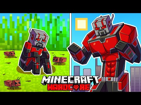 Ich habe 100 TAGE als AMEISENMANN in HARDCORE Minecraft überlebt!