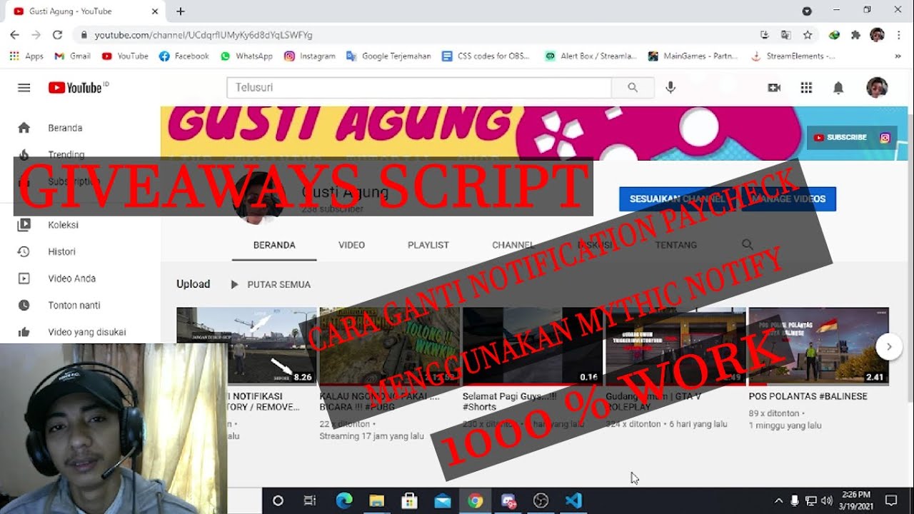 Cara Ganti Notification Paycheck Menjadi Mythic Notify Gta V Fivem