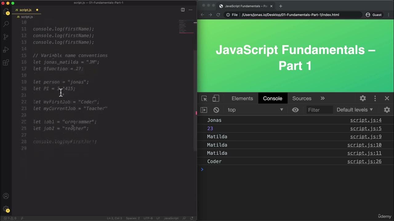 JavaScript Fundamentals -Data Types - YouTube