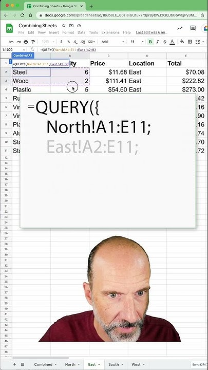 Consolidate Data From Multiple Sheets 📝 With ONE FORMULA Using Google Sheets - YouTube