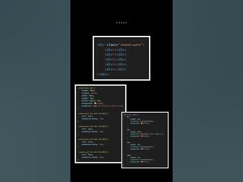 Create audio wave animation with Html Css #html #css #shorts - YouTube