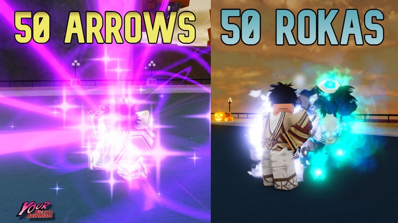 [YBA] Using 50 Arrows and Rokas in the Halloween Event... - YouTube