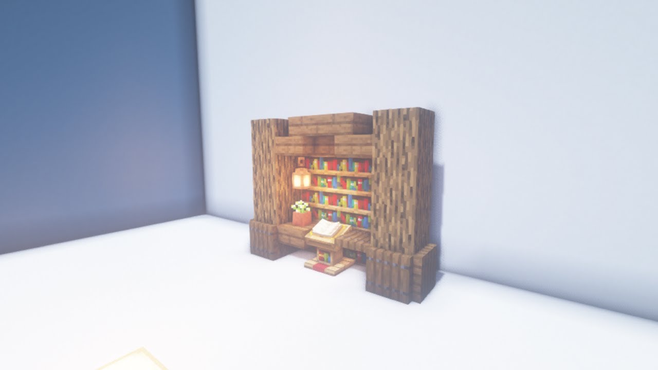 Como Fazer Uma Estante No Minecraft Estante De Livros Minecraft Wiki