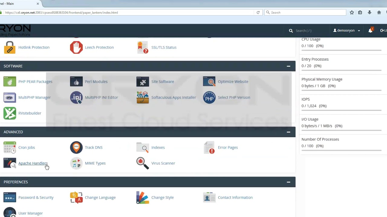 How To Delete A Custom Apache Handler Of Your Cpanel Account Via Cpanel Interface Youtube