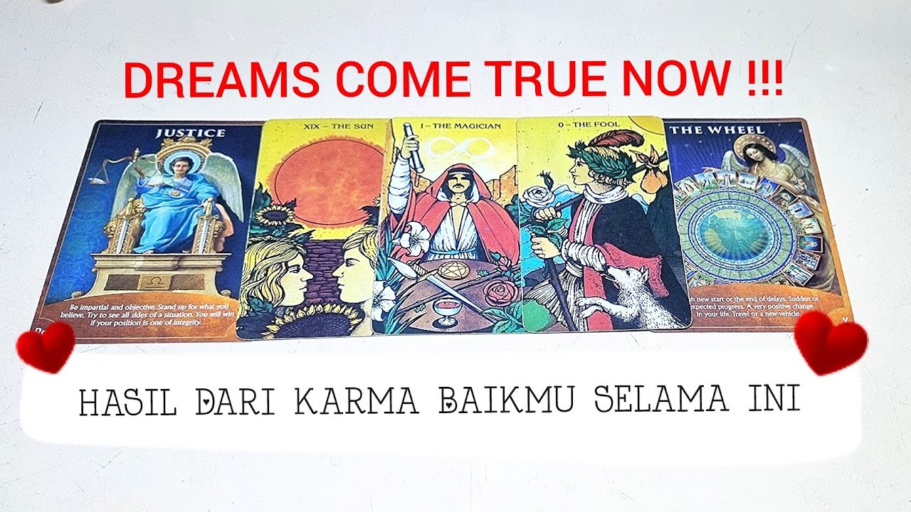 Manifestasi dari hasil karma baik mu selama ini. roda keberuntungan yg ...