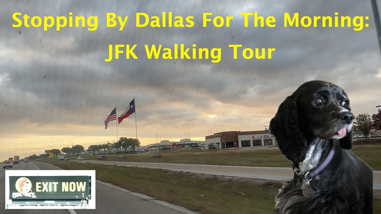 Walking the Presidential Motor Parade Route of JFK in Dallas - YouTube