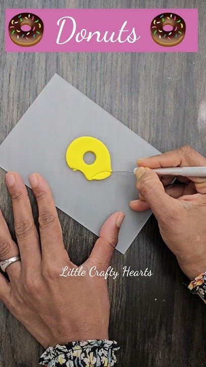 Crafting Mini Clay Donuts 🍩/DIY Clay Art/Cute Clay Craft - YouTube