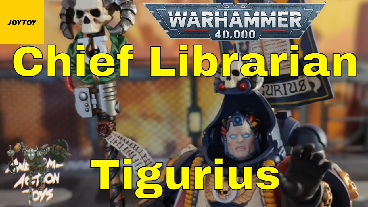 Warhammer 40k Ultramarines Chief Librarian Tigurius 1:18 scale action ...