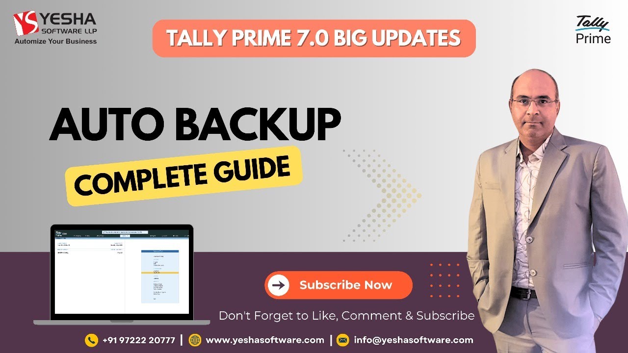 Tally Prime 7.0 – Auto Backup Feature Explained | Complete Session ...