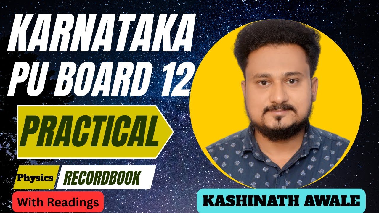 Karnataka PU board Physics Practicals Recordbook - YouTube