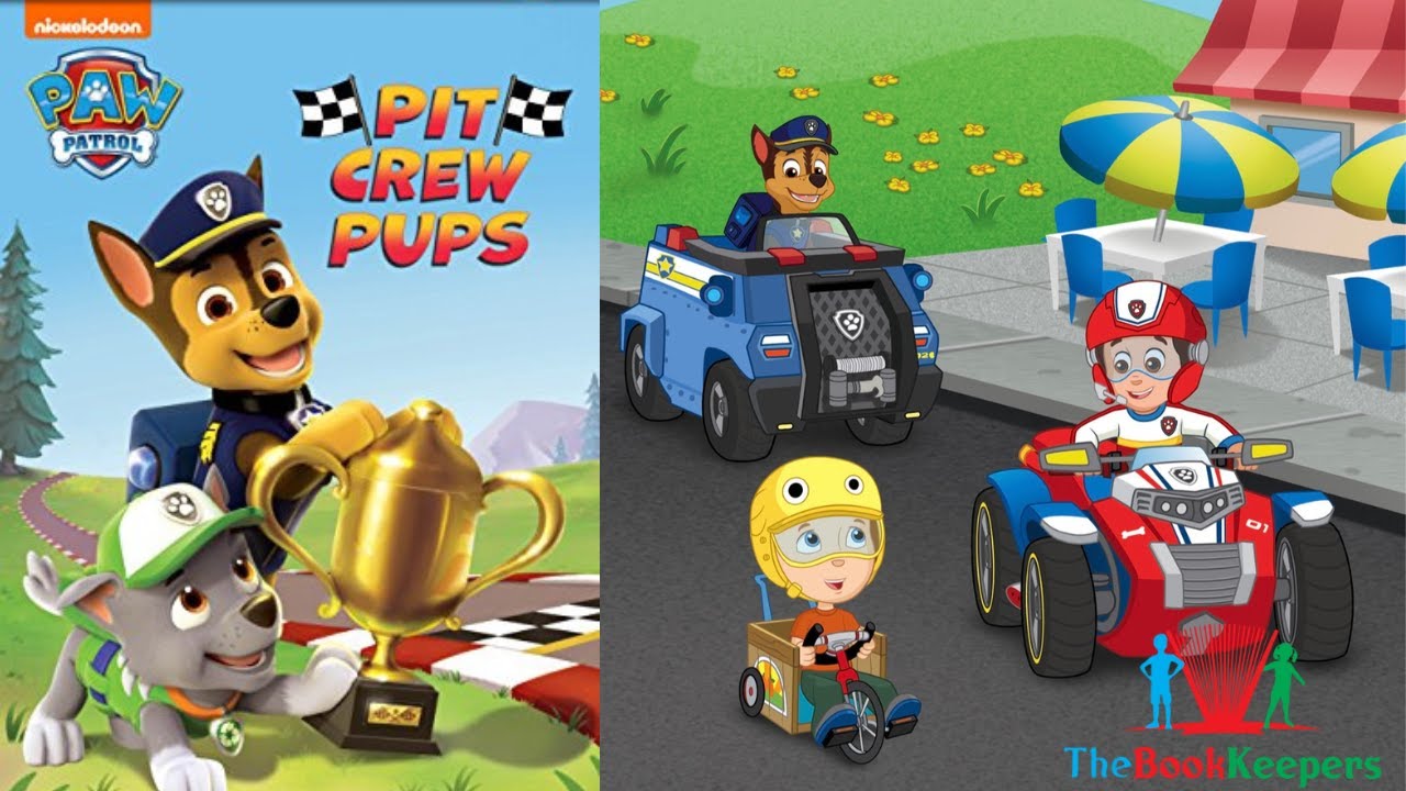🏎️💨 Kids Book Read Aloud: Nickelodeon Paw Patrol : Pit Crew Pups - YouTube