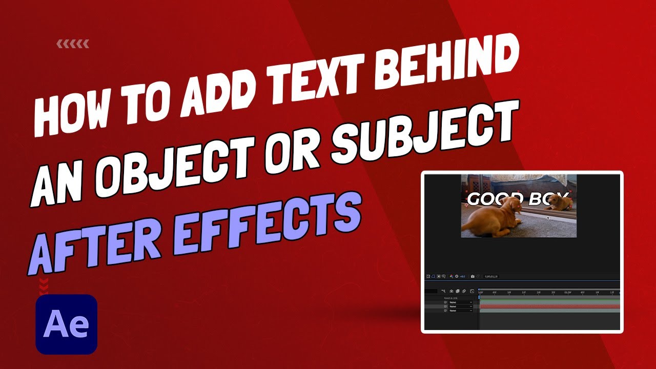 How To Add Text Behind Object Adobe After Effects YouTube How To Add Text Behind Object Adobe After Effects YouTube