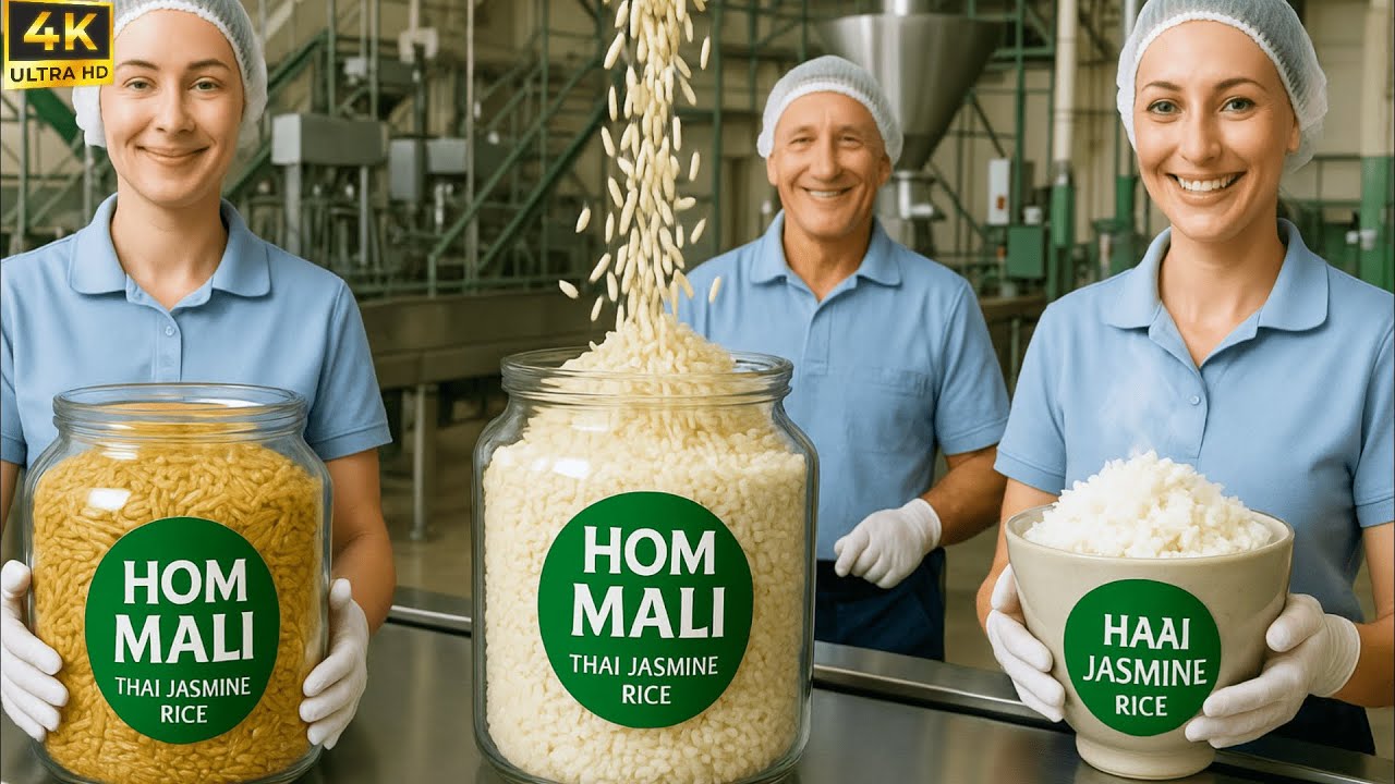 Jasmine Rice in the Factory: How It's Made | Top Discovery 4K - YouTube