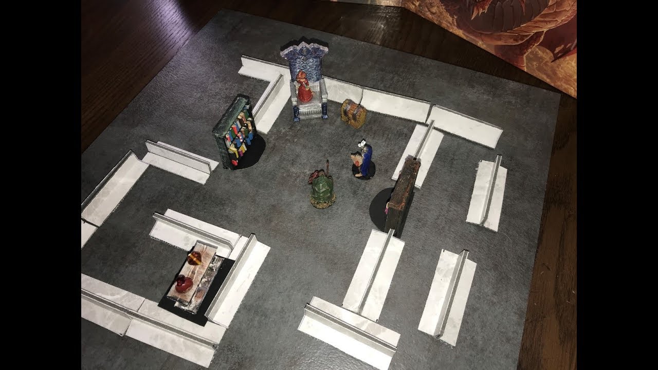 How to make walls for RPG Battlemat - YouTube