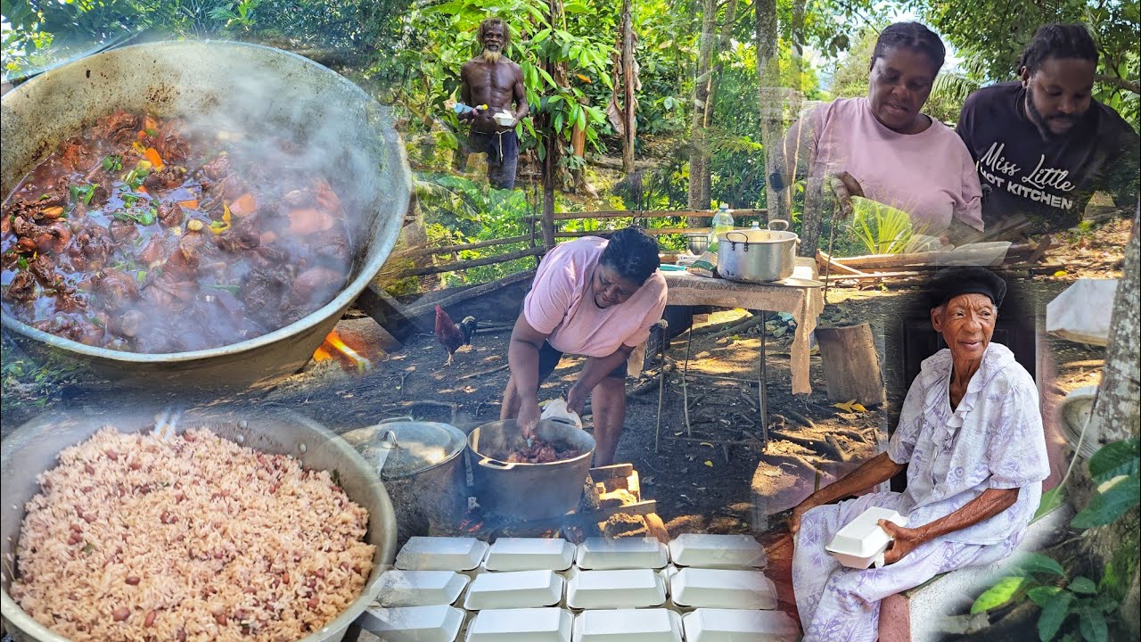 Ash Wednesday Cook Out | Rice & Peas With Brown Stew Chicken | The ...