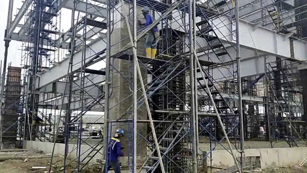 Curing Time Concrete atau Perawatan Kolom Beton - YouTube