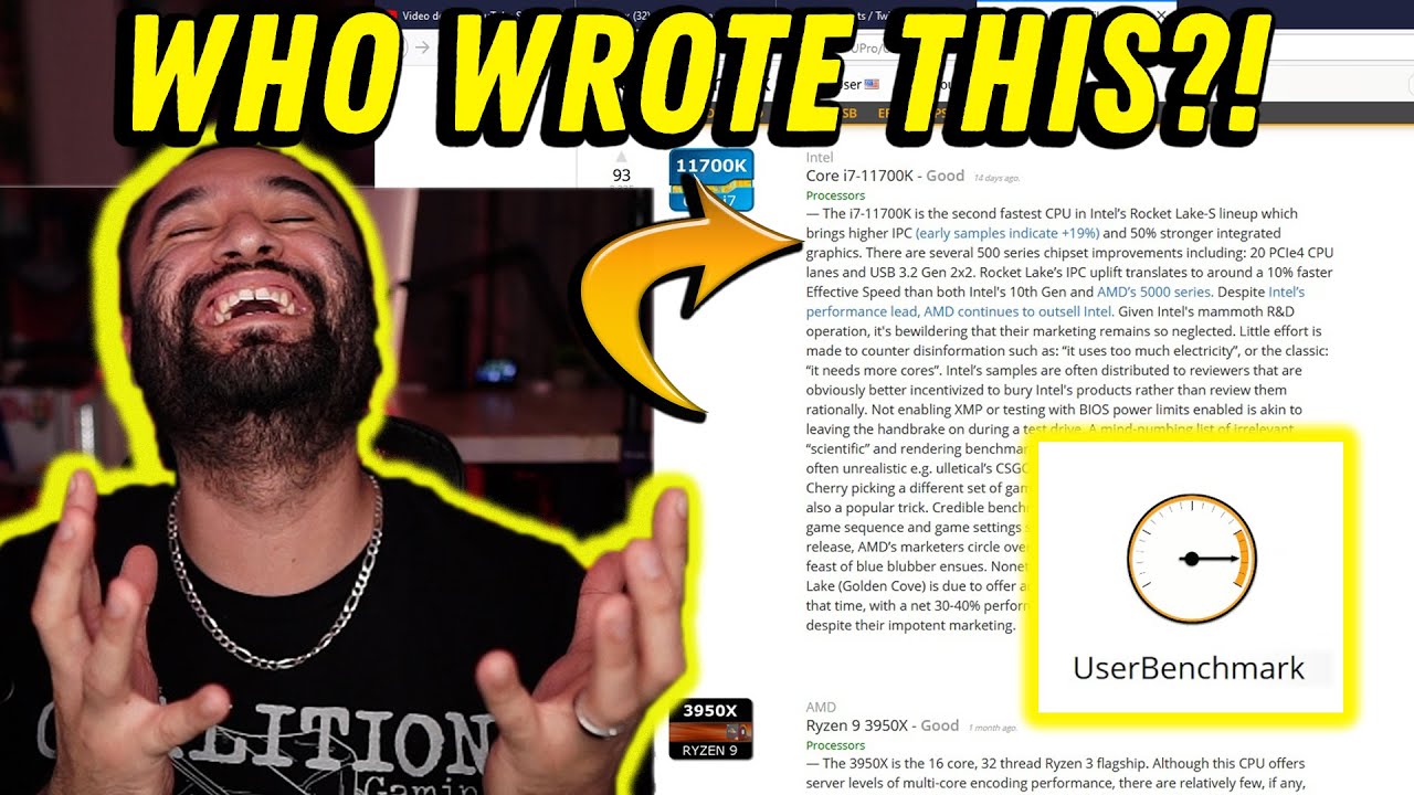 These USERBENCHMARK CPU reviews are CRAZY | Reaction - YouTube