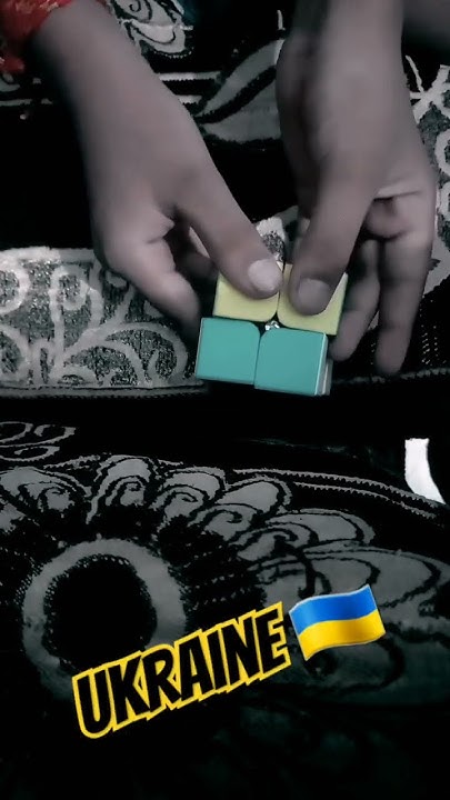 Ukraine flag pattern in rubik cube #amazing #rubikcube - YouTube