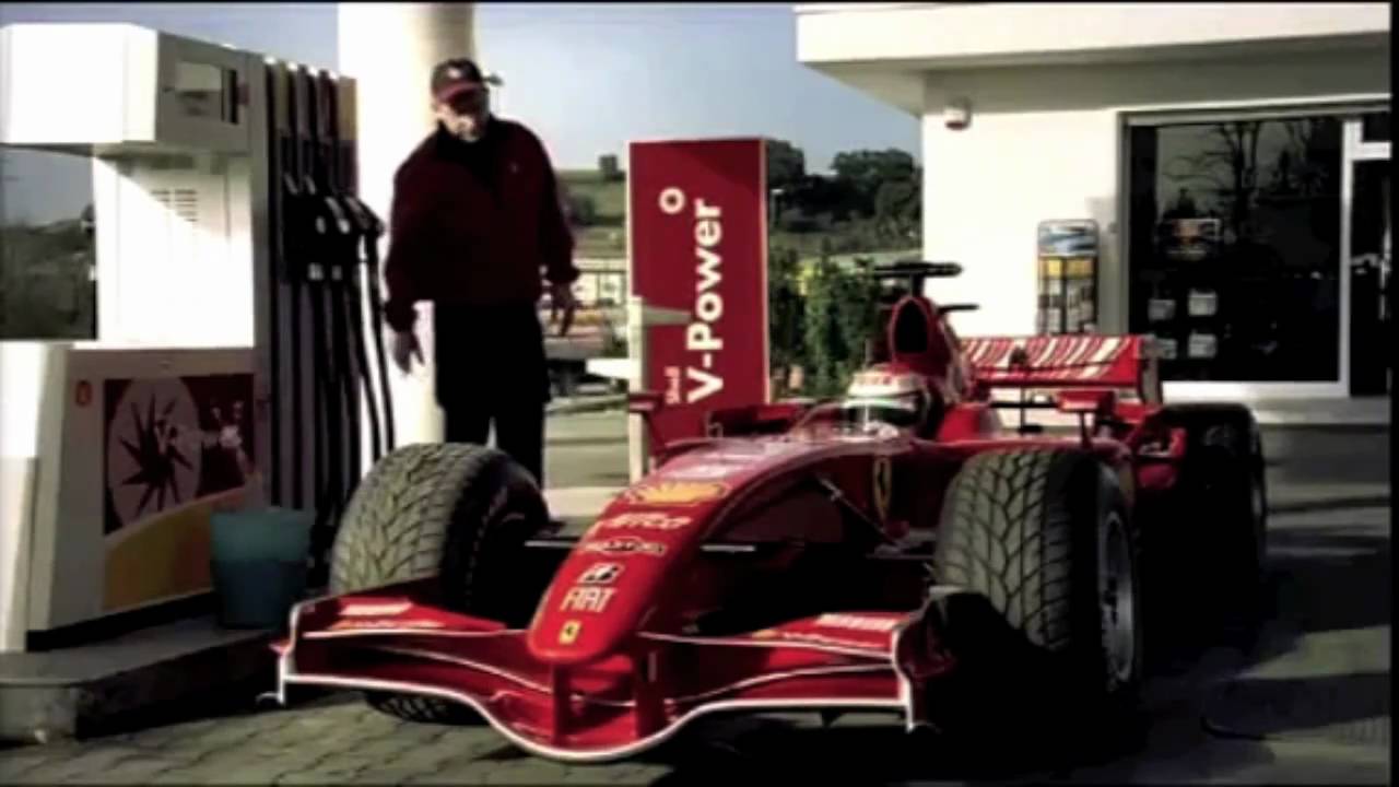 Ferrari Shell V-Power commercial re-made - YouTube