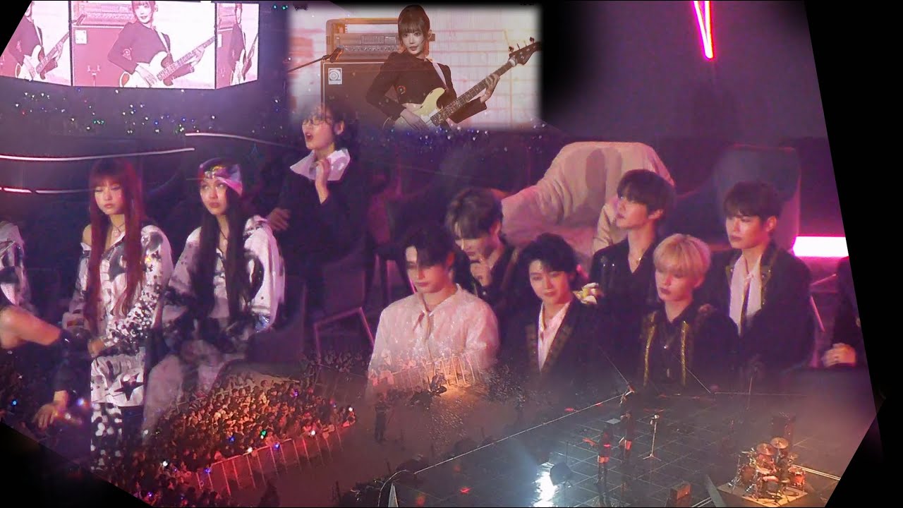 [QWER 'FAKE IDOL+고민중독'] 제로베이스원,비비,뉴진스 NewJeans ZB1 BIBI Reaction @241117 KGMA 직캠 - YouTube