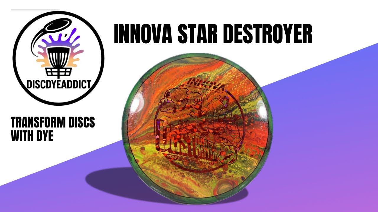 Innova Star destroyer Custom Disc Dye with floetrol - YouTube