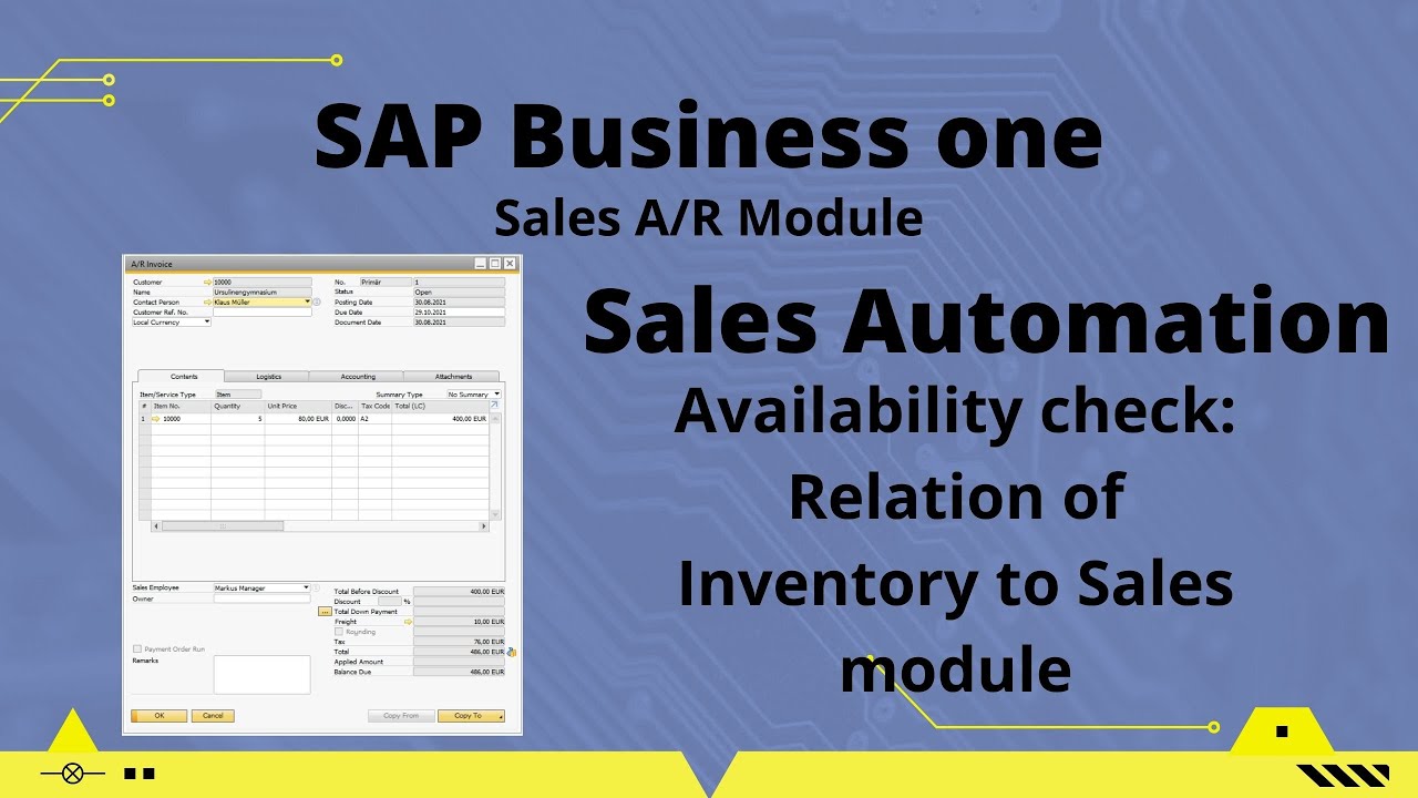 Sales Process Automation | Sales Module | SAP Business one modules ...