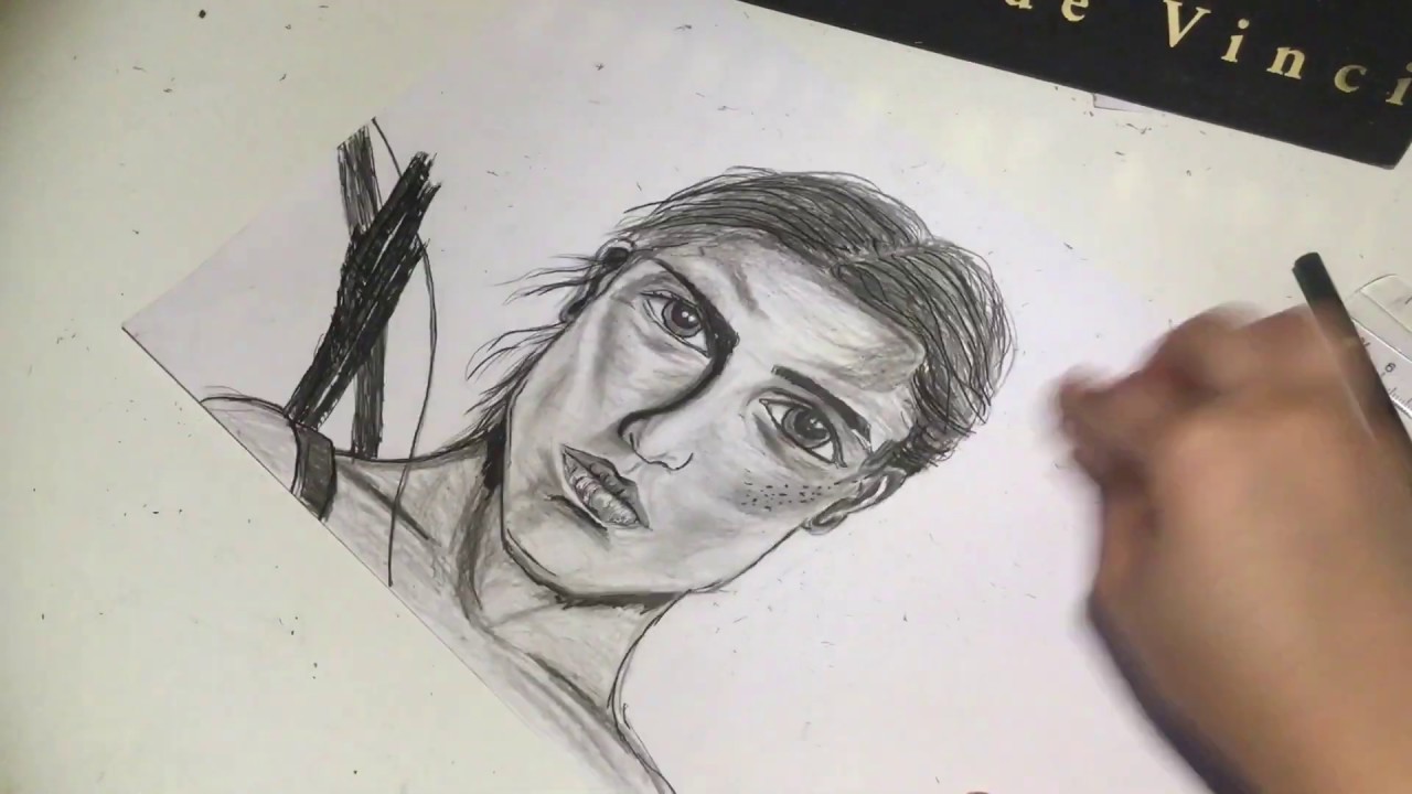 Tomb raider drawing - YouTube